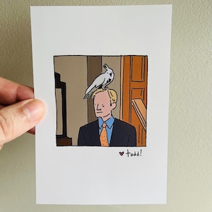 Niles Crane Art Print: Frasier TV Show, Framed Artwork (4x6 Inches) - Etsy