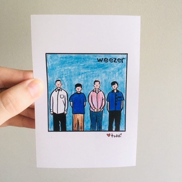 Weezer Blue Album Back Cover