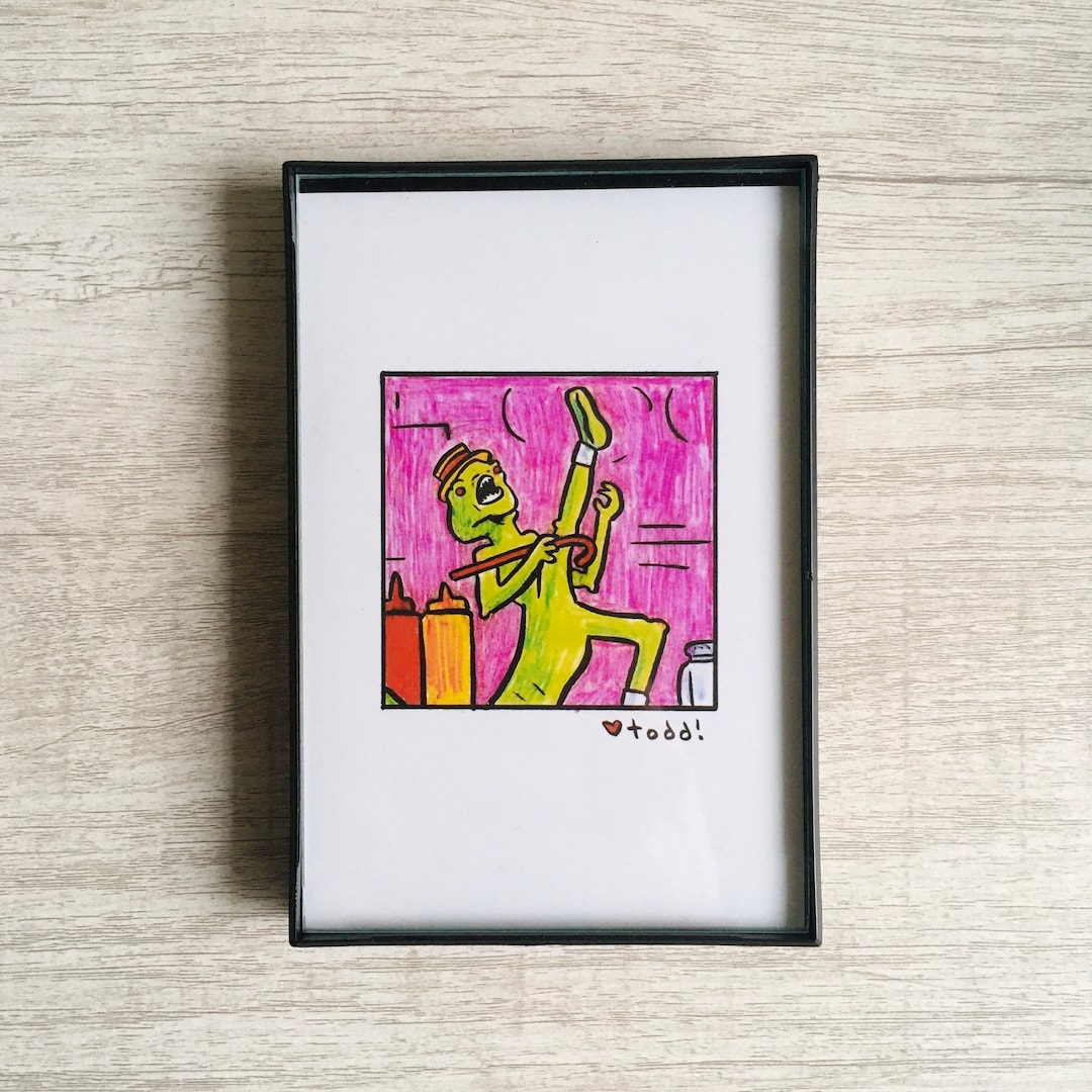 Spaceballs, 4 X 6 Inch Print, Ink and Crayon Drawing, Mel Brooks, Alien ...