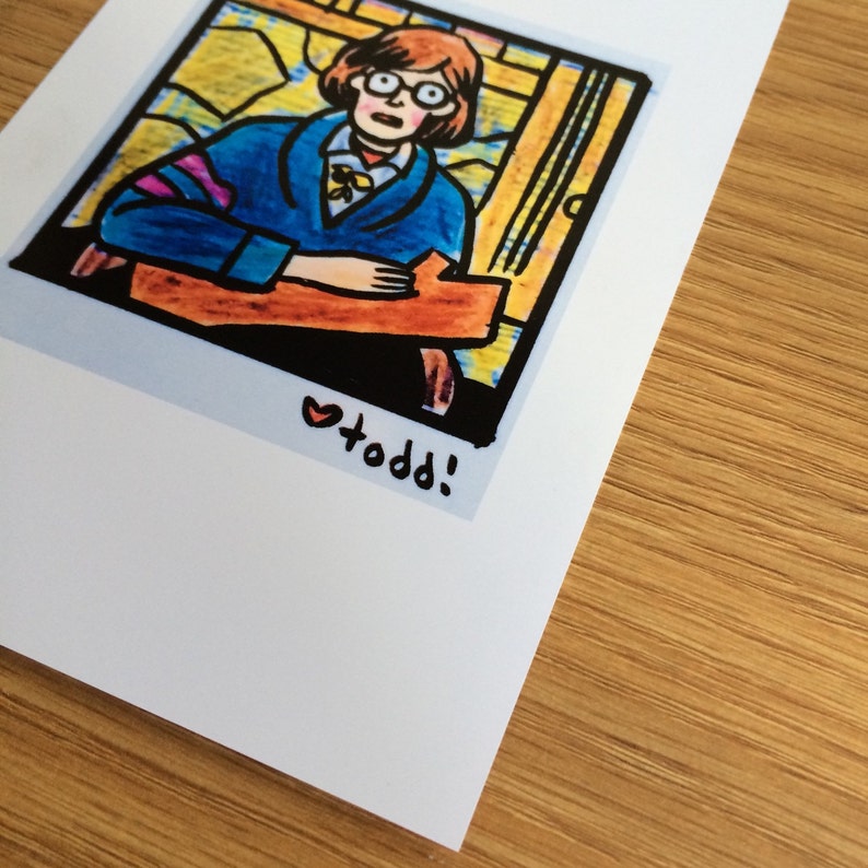 Twin Peaks Log Lady Art Print 4 X 6 Inches Television | Etsy