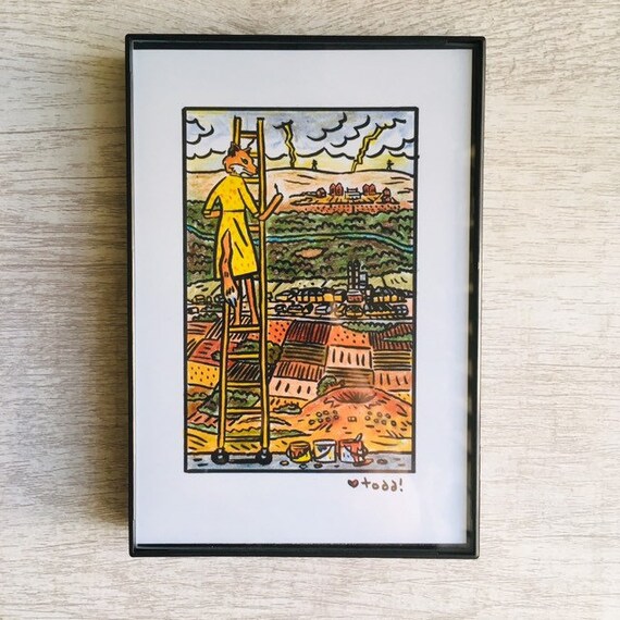 Art Felicity Fox Painting Storms Fantastic Mr Fox Print 4 | Etsy