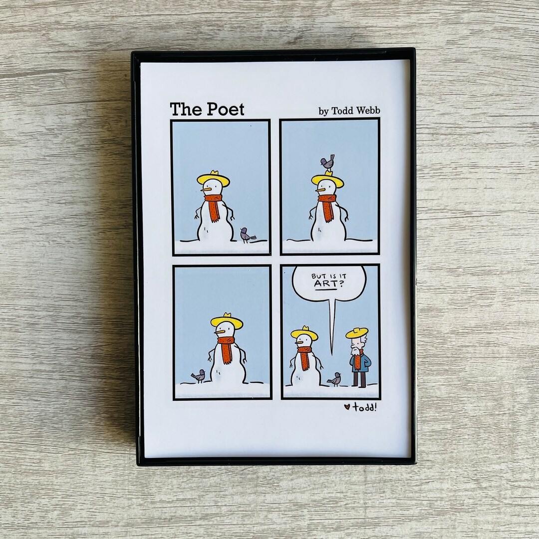 Comic Strip - but is It Art? - the Poet 4x6 Inch Print, Art, Comic ...