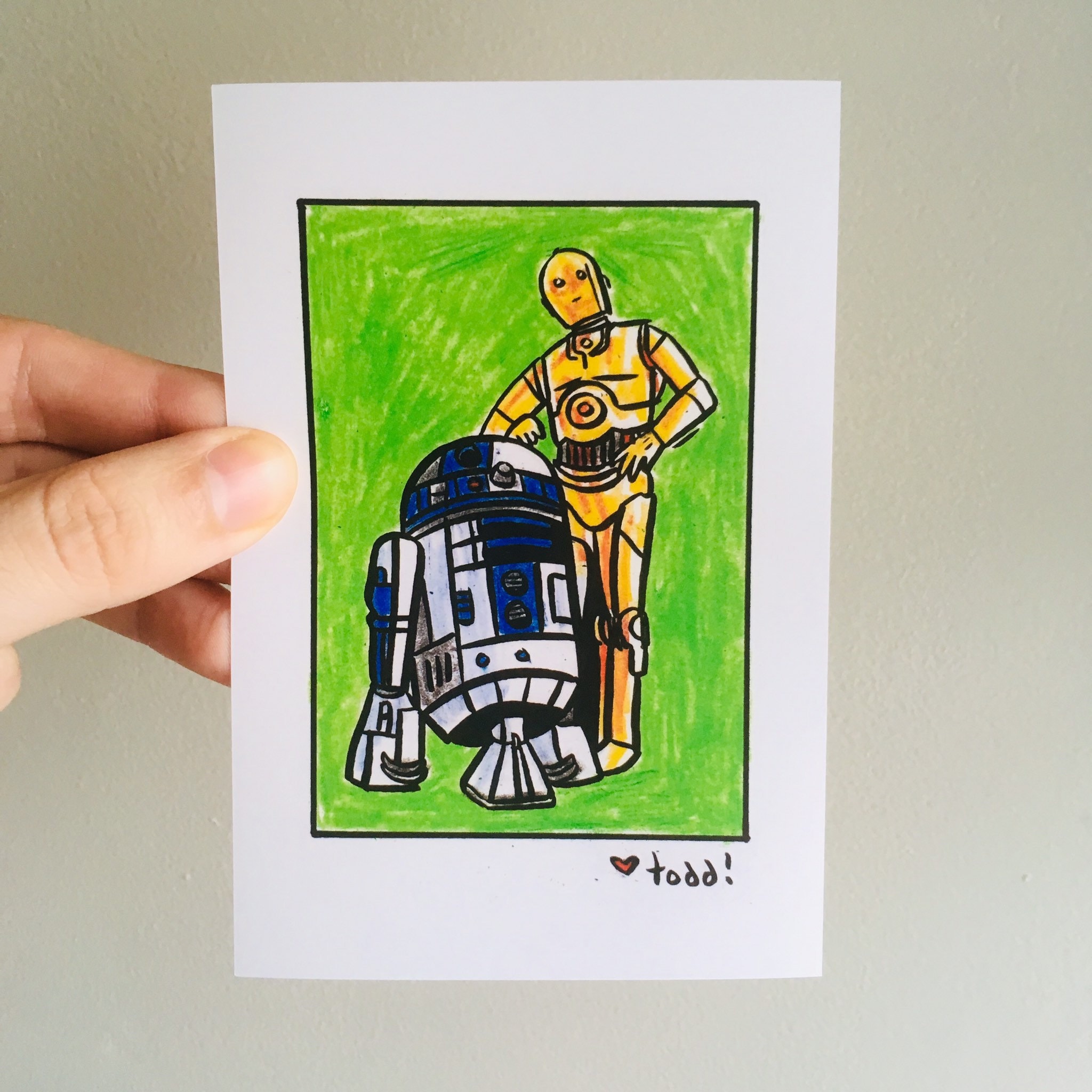 R2d2 And C3po Drawing
