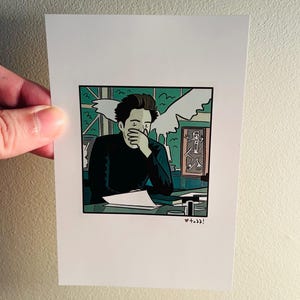 Twilight Edward Cullen Print: Stink Face Fan Art (4x6 Inch) - Etsy