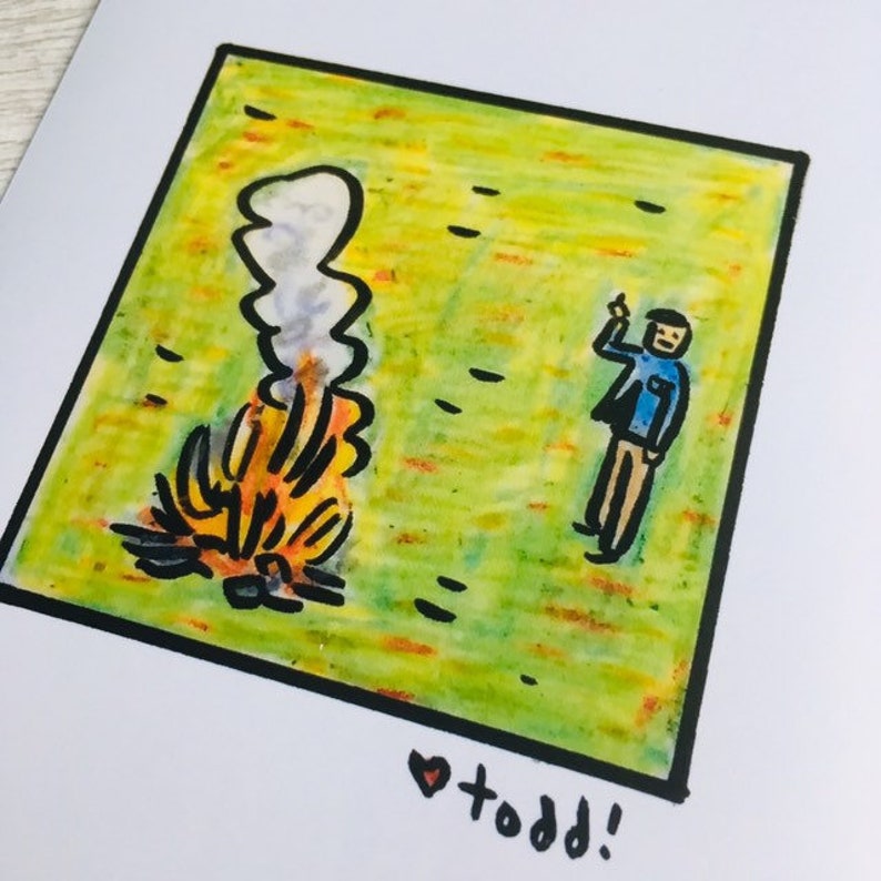 Rushmore Print: Max Fischer Middle Finger - Wes Anderson Film Art (4x6 ...