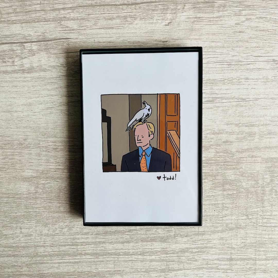 Niles Crane Art Print: Frasier TV Show, Framed Artwork (4x6 Inches) - Etsy