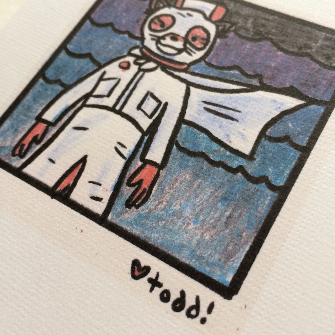 Art Fantastic Mr Fox Print Ash Bandit Mask 4 X 6 Inches | Etsy