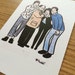 Seinfeld, 4 X 6 Inch Print, Crayon Drawing, Illustration, Jerry ...