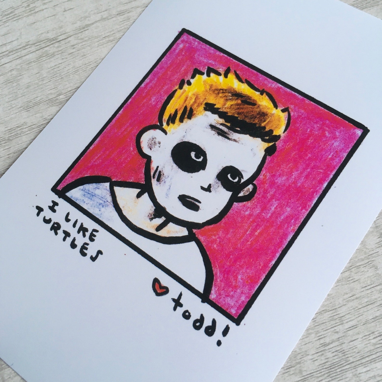 I like turtles zombie kid Print 4 x 6 inches pop culture - Etsy 日本