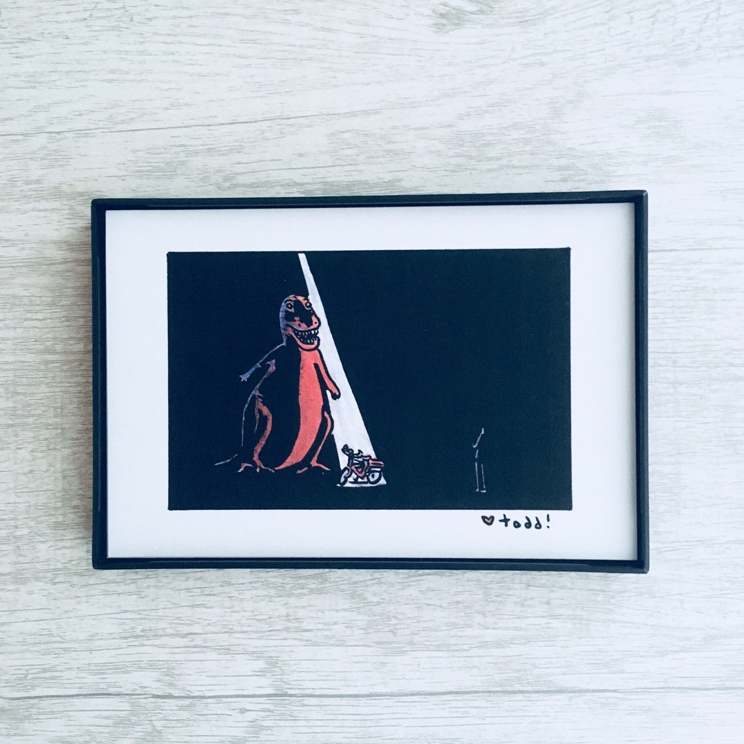 Art, Pee-wee's Big Adventure, 4 X 6 Inch Print, Ink and Crayon Drawing ...