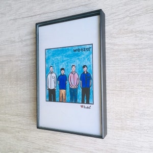 Weezer - the Blue Album, Art, Print, 4 X 6 Inches, Music, Record Cover ...