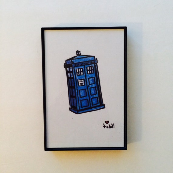 Tardis Crayon Art