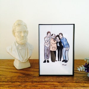 Seinfeld, 4 X 6 Inch Print, Crayon Drawing, Illustration, Jerry ...