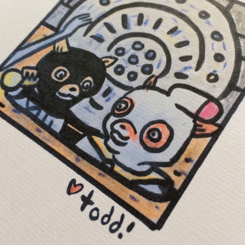 Art Fantastic Mr Fox Print Ash and Kristofferson 4 X 6 - Etsy