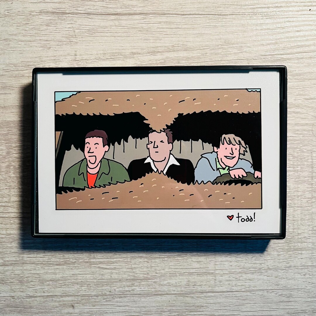 Art, Dumb and Dumber, 4 X 6 Inch Print, Ink and Crayon Drawing, Harry ...