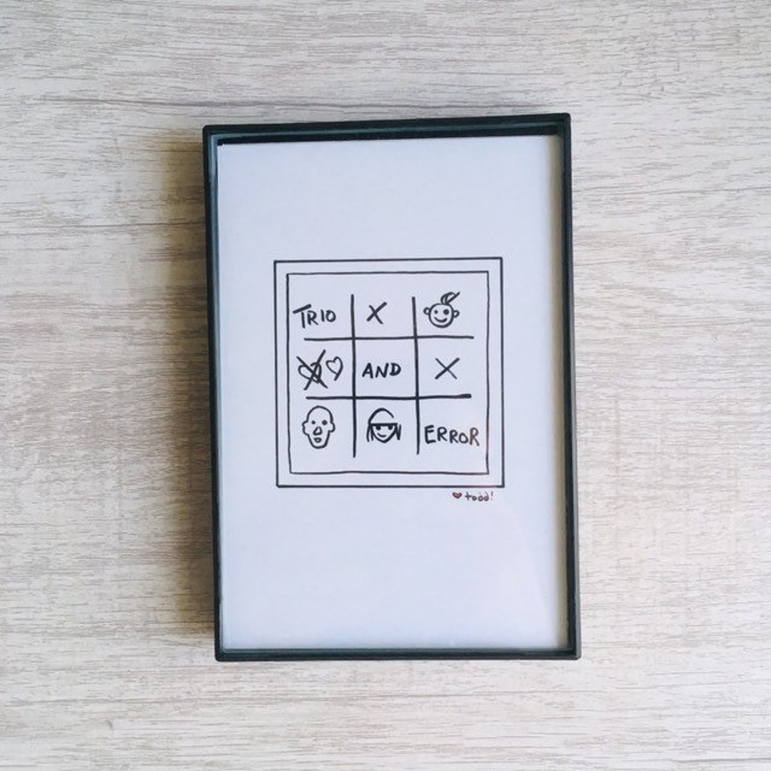 Trio - Trio and Error, Art, Print, 4 X 6 Inches, Music, Record Cover ...