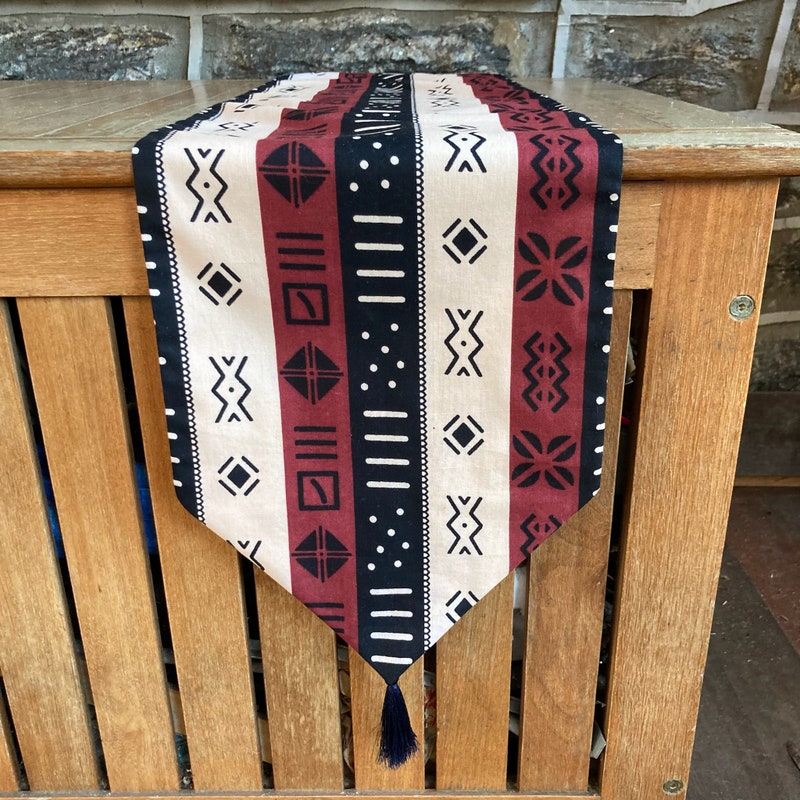 African Table Runner - Etsy