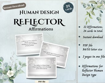 Human Design GENERATOR Affirmation Cards/printable/vision Board ...