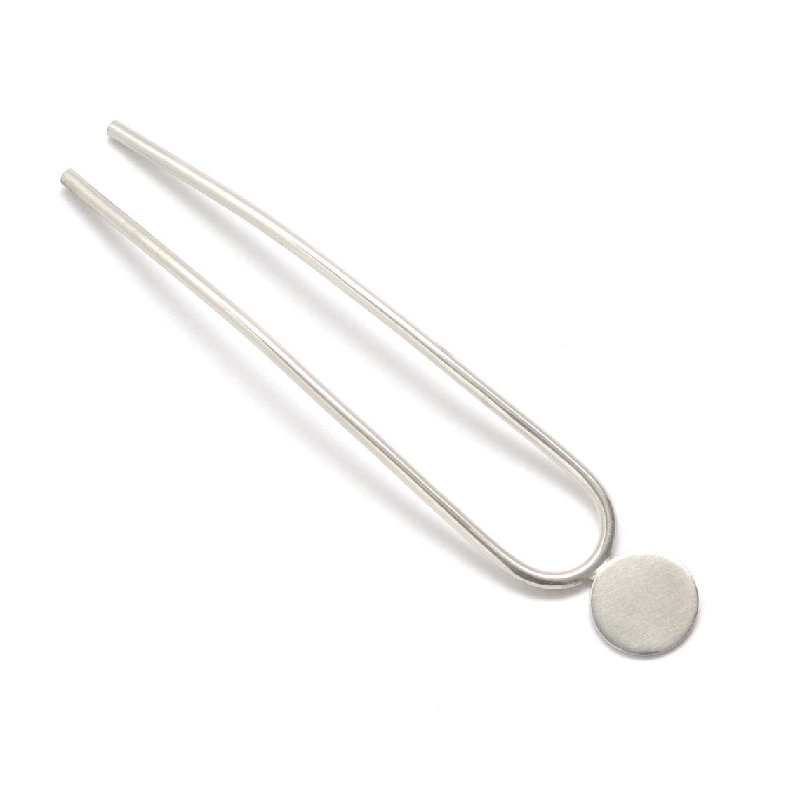 Modern Silver Hair Pin Mini Hair Pin Circle Hair Stick Tiny - Etsy