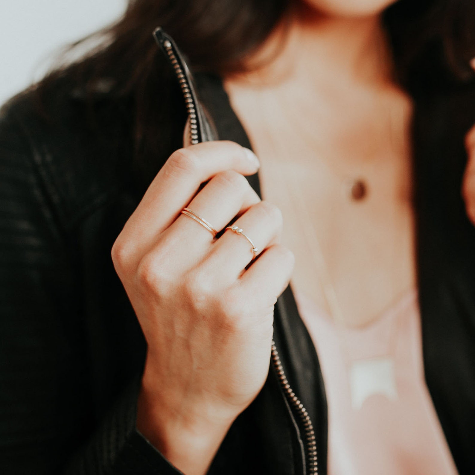 Playful Bead Stacking Ring Metal Spinning Ring Anxiety Ring - Etsy
