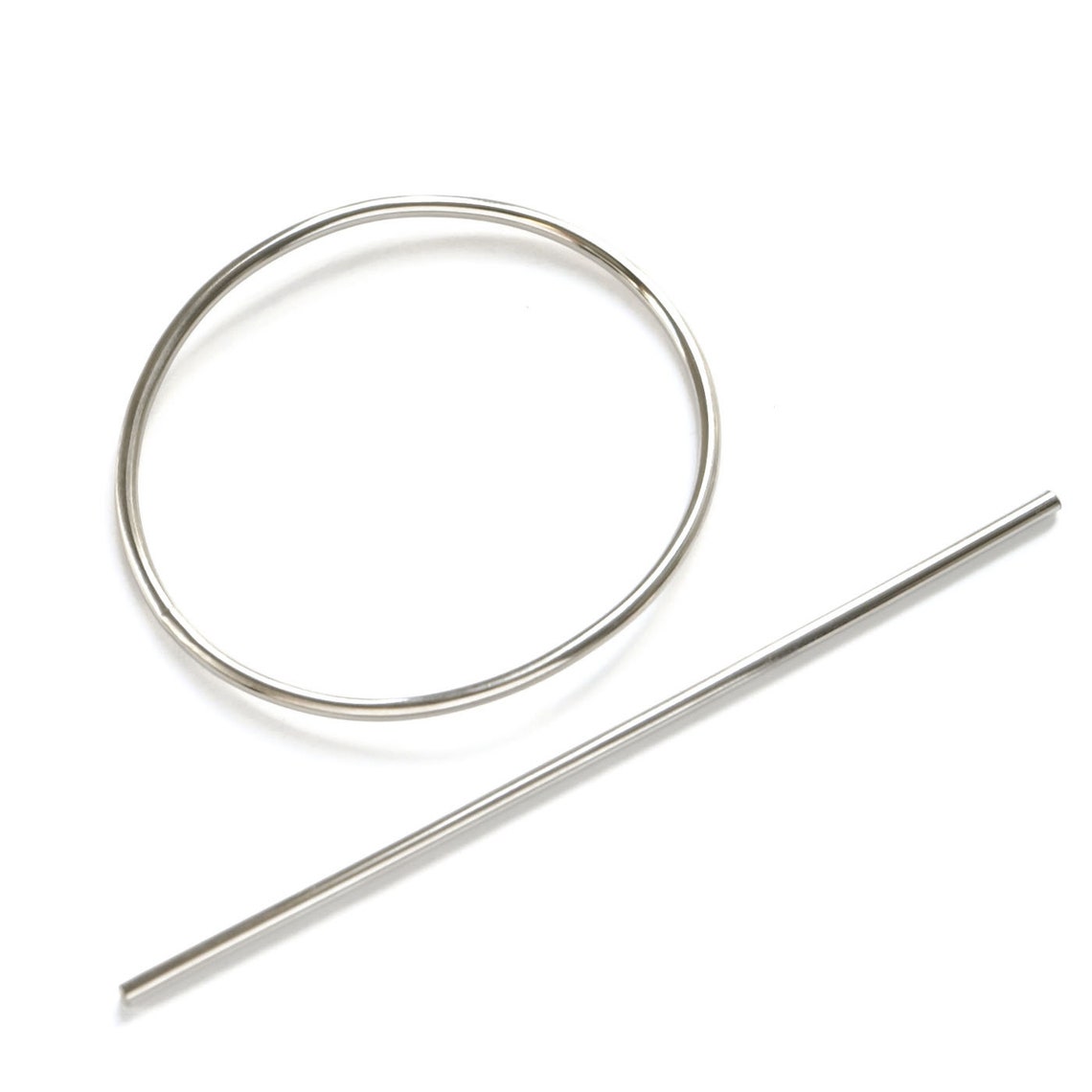 Minimal Silver Hair Pin, Round Hair Piece, Textured Hair, Curly Hairpin ...