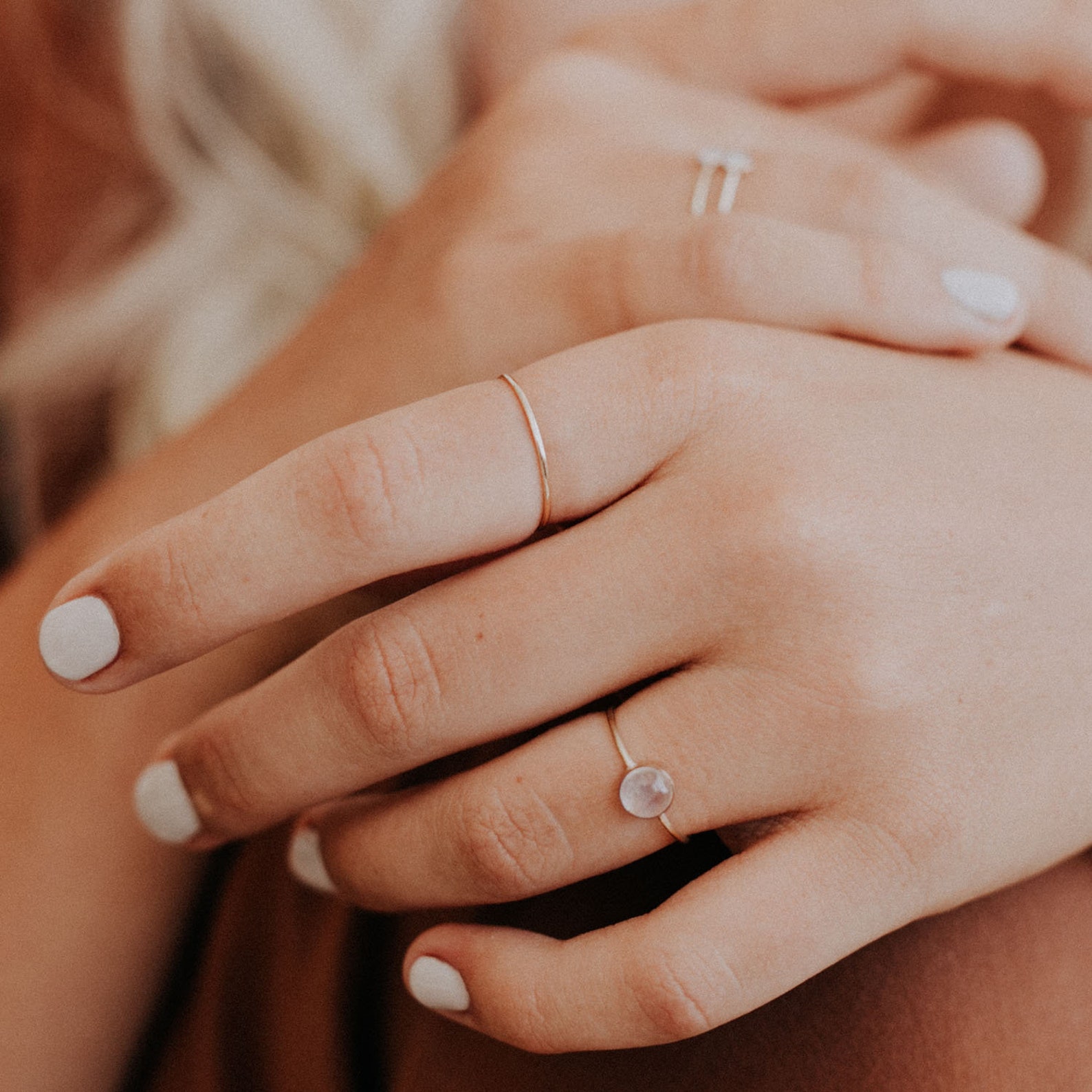 Smooth Gold Ring Single Thin Gold Ring Simple Stacking Ring | Etsy