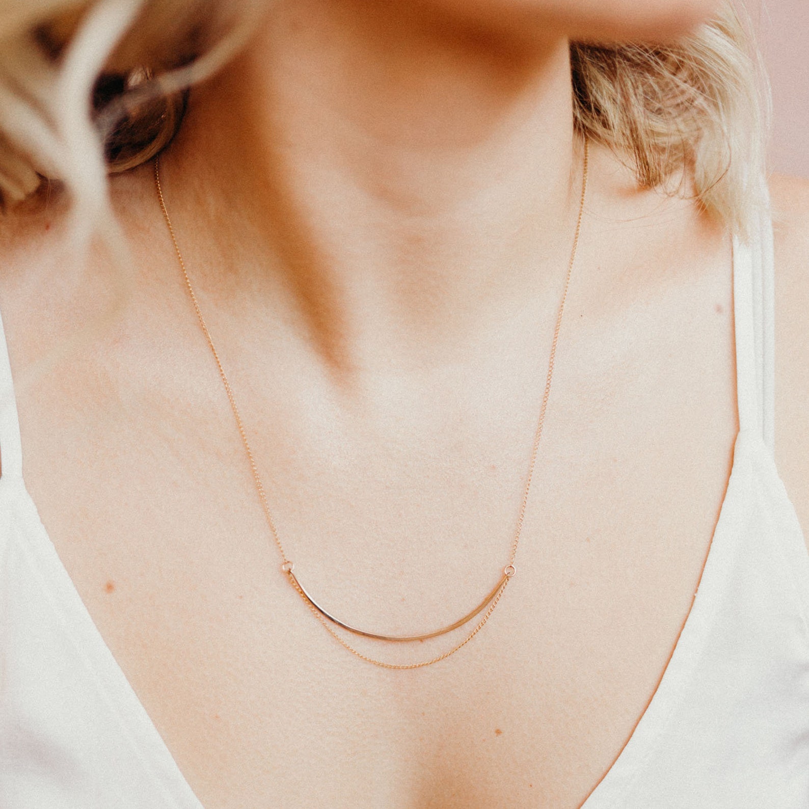 Delicate Gold Chain Necklace Modern Simple Dainty Minimal - Etsy