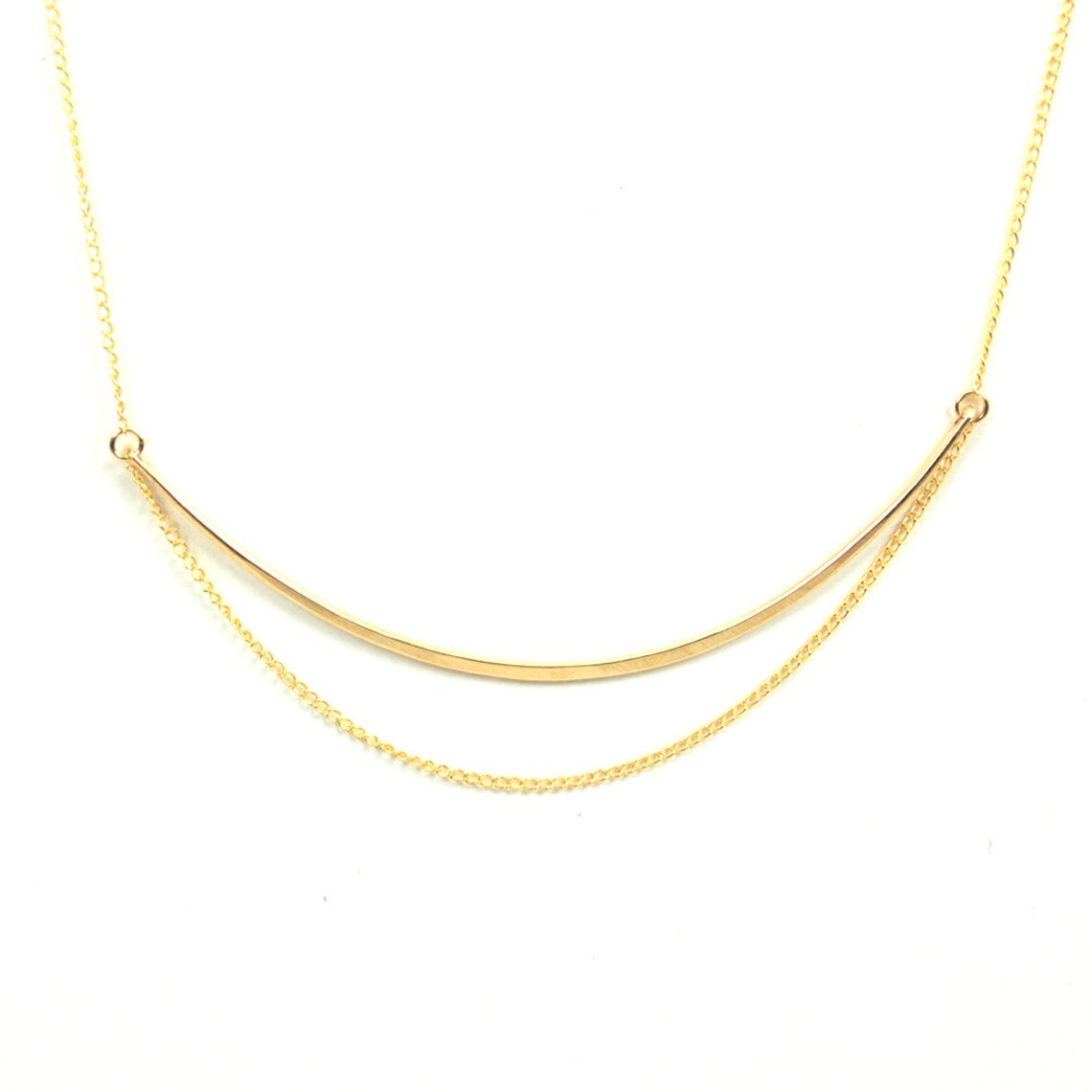 Delicate Gold Chain Necklace Modern Simple Dainty Minimal - Etsy