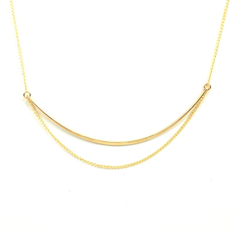 Delicate Gold Chain Necklace Modern Simple Dainty Minimal - Etsy