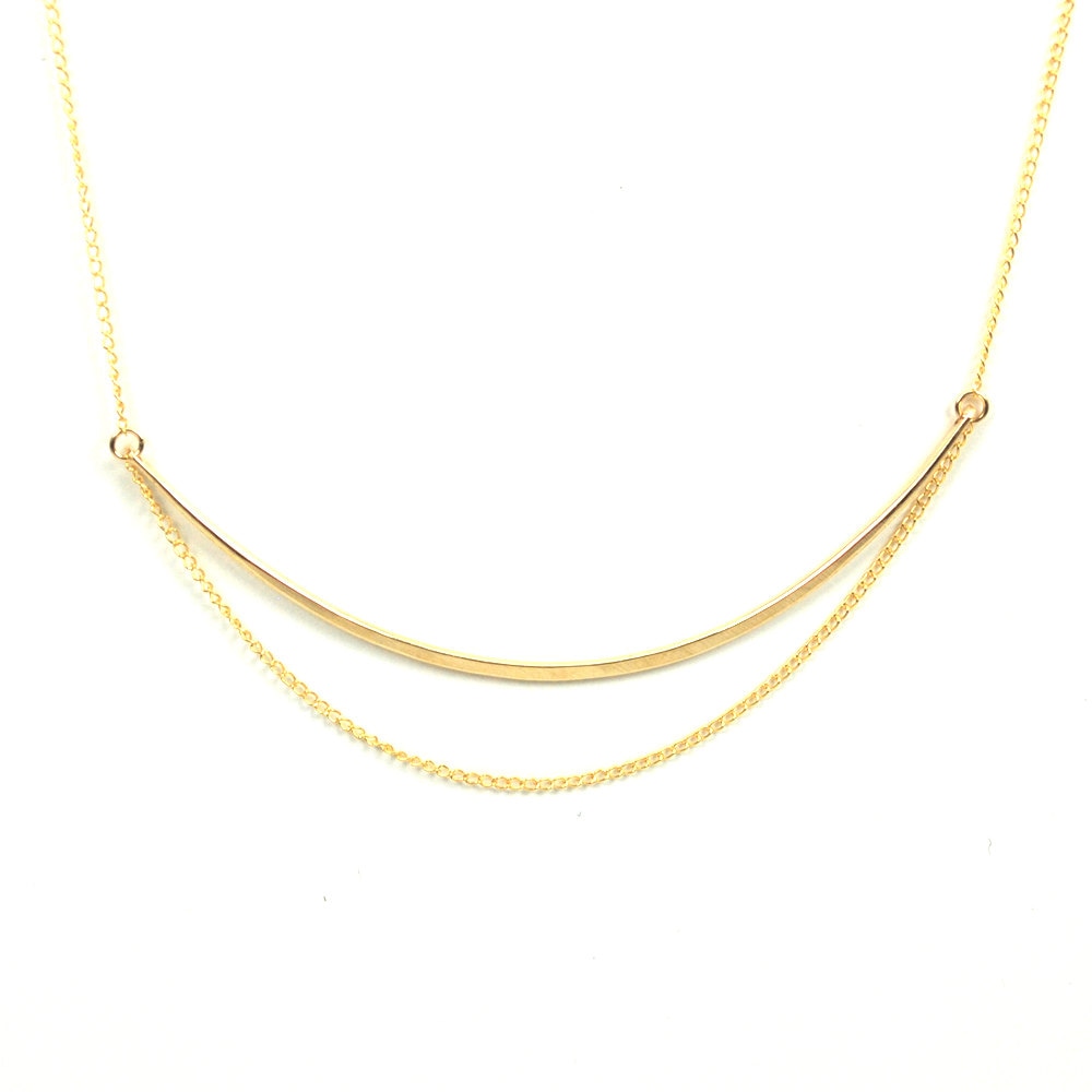 Delicate Gold Chain Necklace Modern Simple Dainty Minimal - Etsy