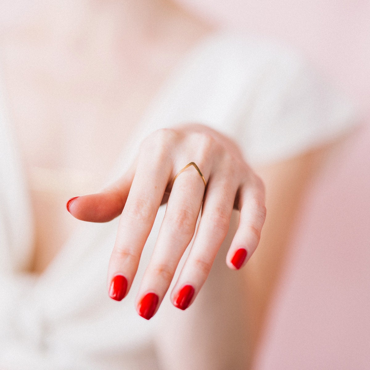 Drop Stacking Ring Gold Drop Ring 14k Gold Fill Stacking - Etsy