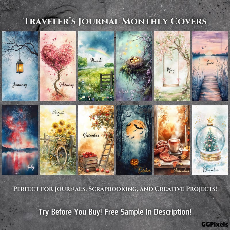 Travel Journal Cover - Etsy