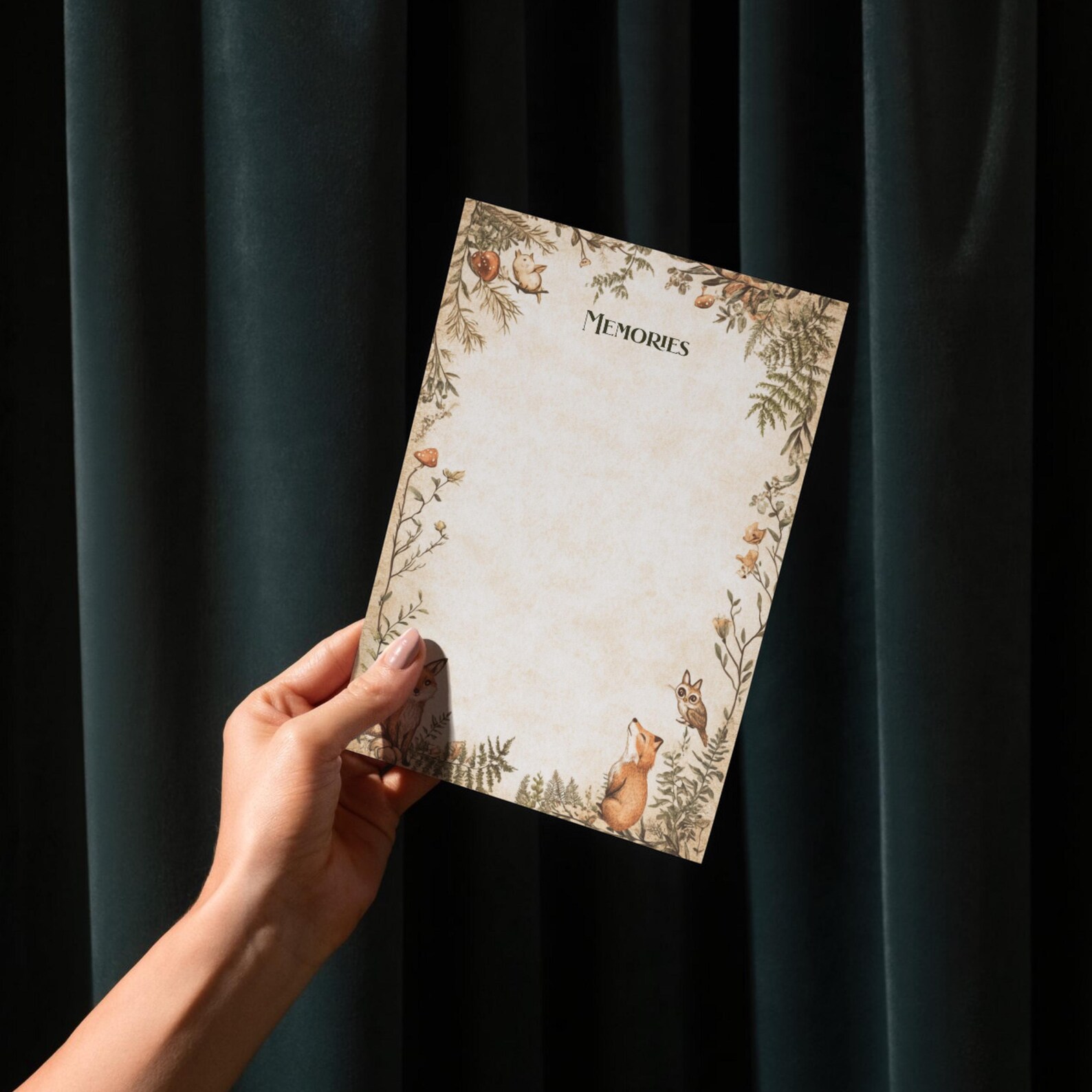 Printable Woodland Journal Pages A4 A5 Forest Theme Bundle Daily ...