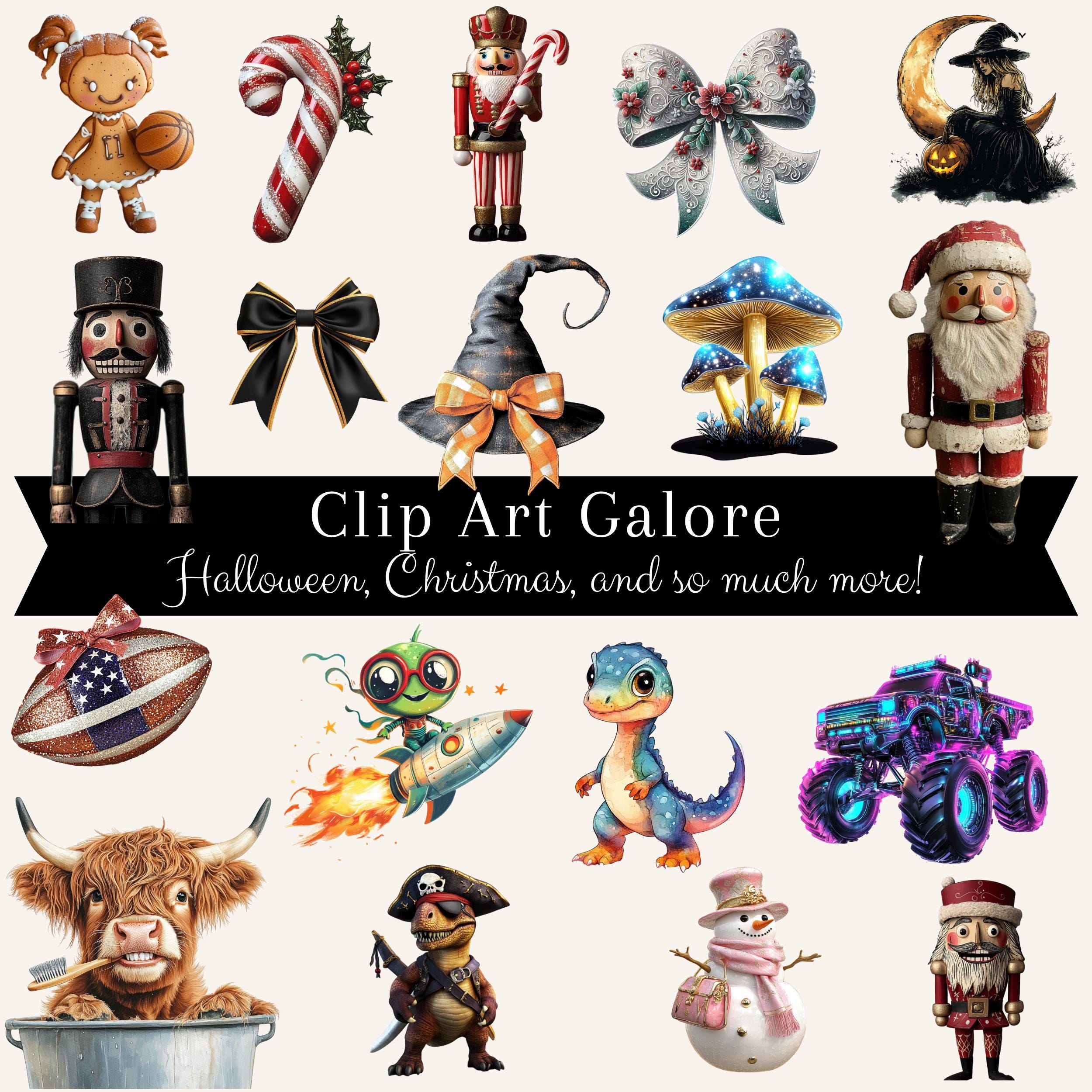 Whole Store Bundle of 100 Digital Designs Halloween Designs, Christmas ...