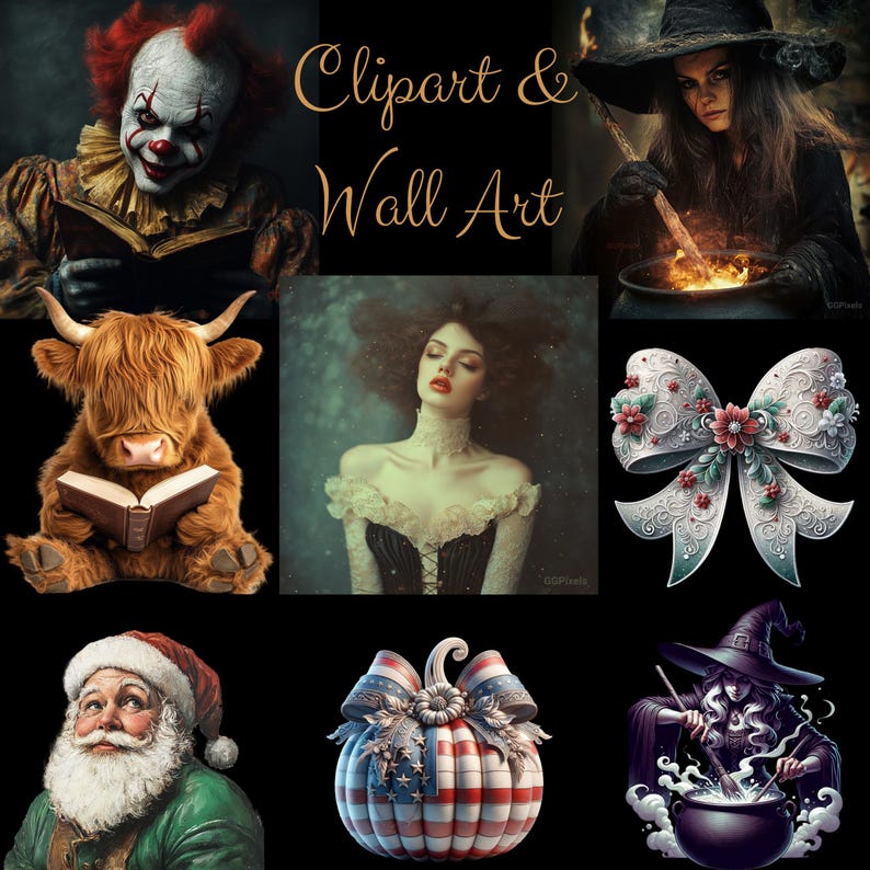 Whole Store Bundle of 100 Digital Designs Halloween Designs, Christmas ...