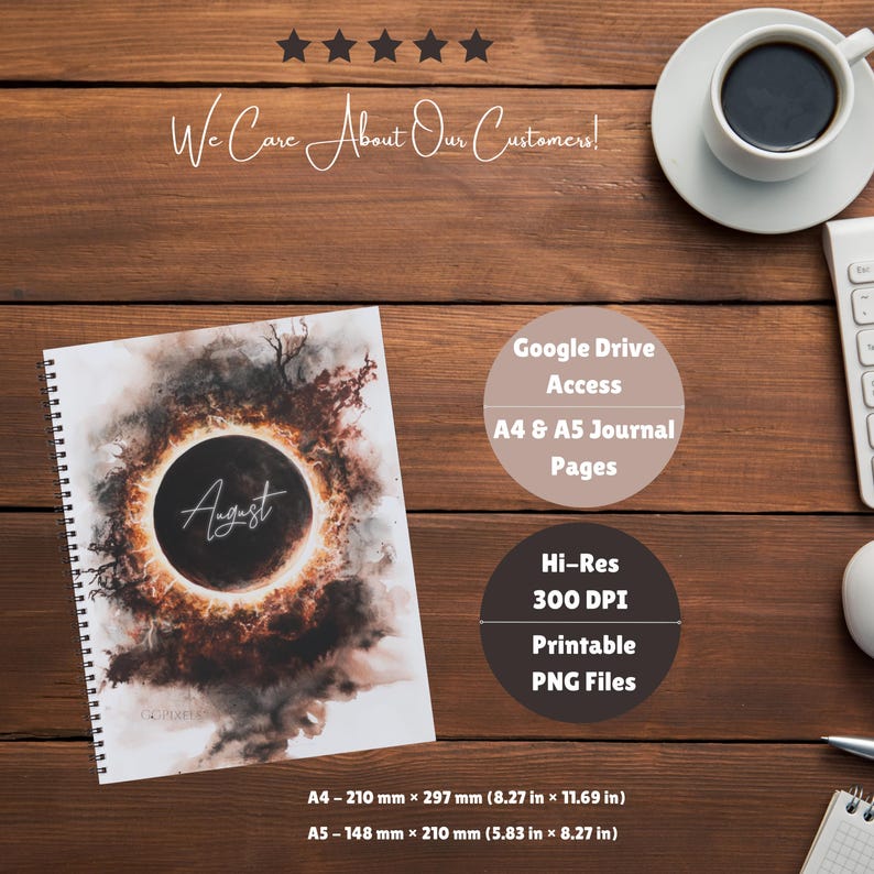 Watercolor Seasonal Journal Covers: A4 A5 Planner Pages, Printable PNG ...