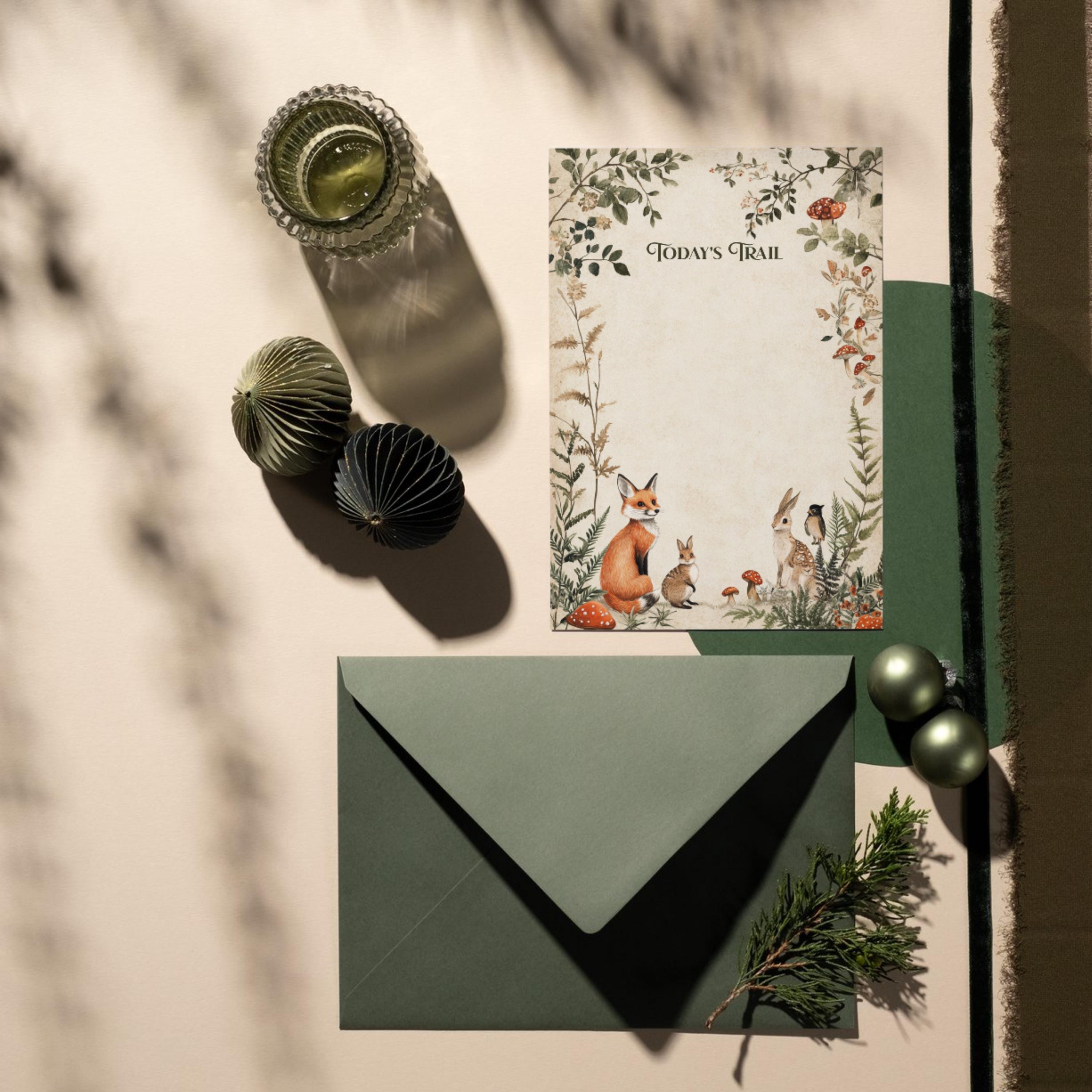 Printable Woodland Journal Pages A4 A5 Forest Theme Bundle Daily ...