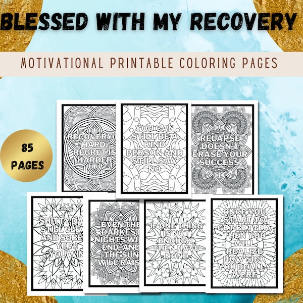 Recovery Coloring Pages - Etsy