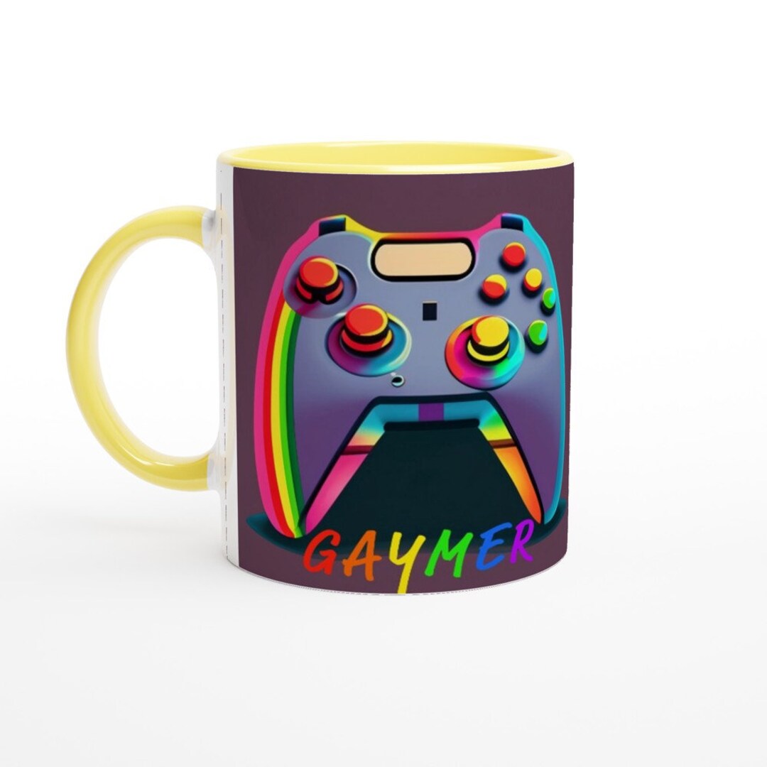 Gaymer Mug, Ceramic Mug With Color Inside, Gaming Mug, Gamers, Video ...