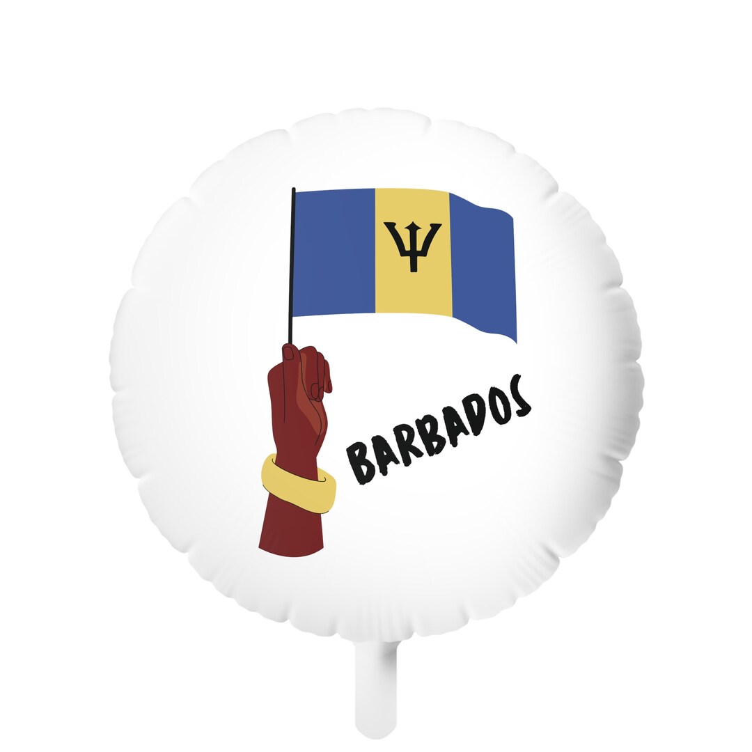 Barbados Flag Mylar Helium Balloon - Etsy