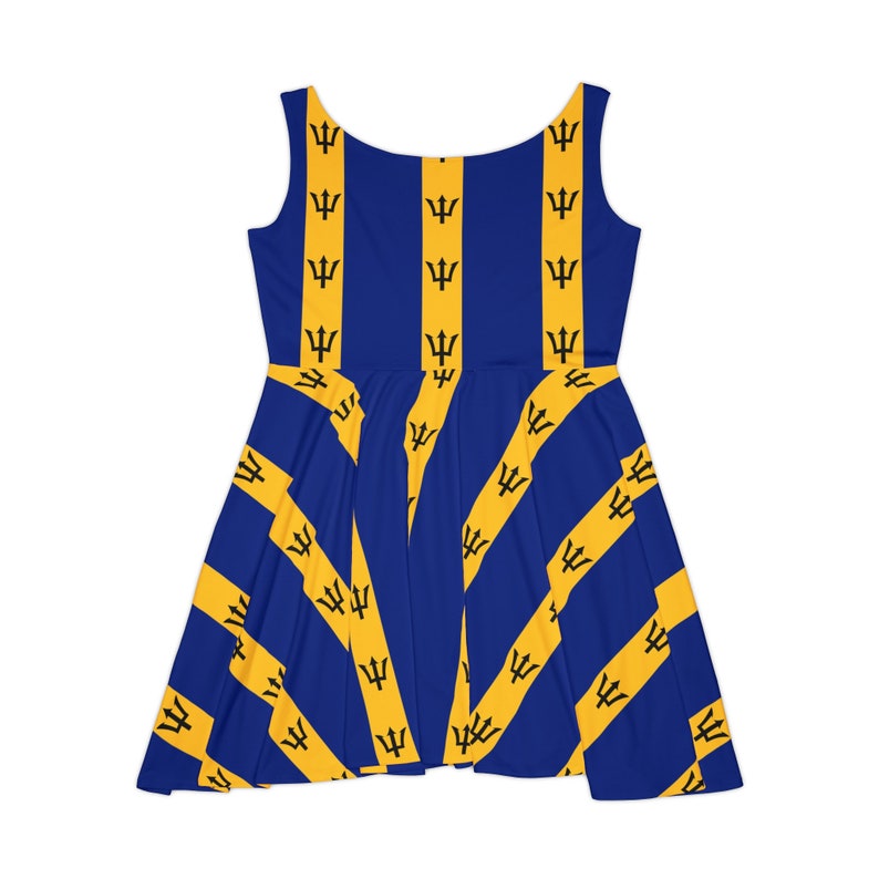 Barbados Flag AOP Skater Dress: Patriotic, Stylish, Perfect for Bajans ...