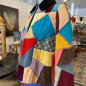 RESERVED 1970s Patchwork Jacket, Vintage 70s Jacket, Crazy Quilt ...