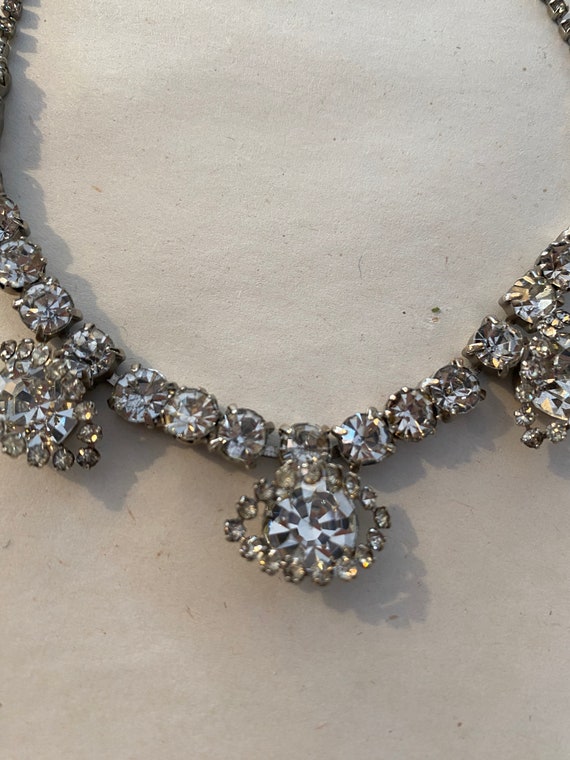 1950s rhinestone jewelry set, mid century, vintage 50… - Gem