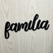 FAMILIA Sign, Familia Wood Sign, Familia Wall Decor, Thanksgiving Decor ...