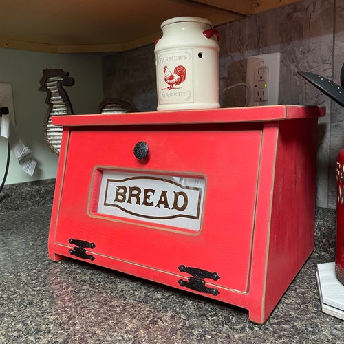 FARMHOUSE Kitchen Bread Box Bin Wooden Storage for Bread - Etsy FARMHOUSE Kitchen Bread Box Bin Wooden Storage for Bread - Etsy