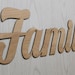 Family Wood Cutout, Farmhouse Large Script Sign, Wooden Sign Art, Laser ...