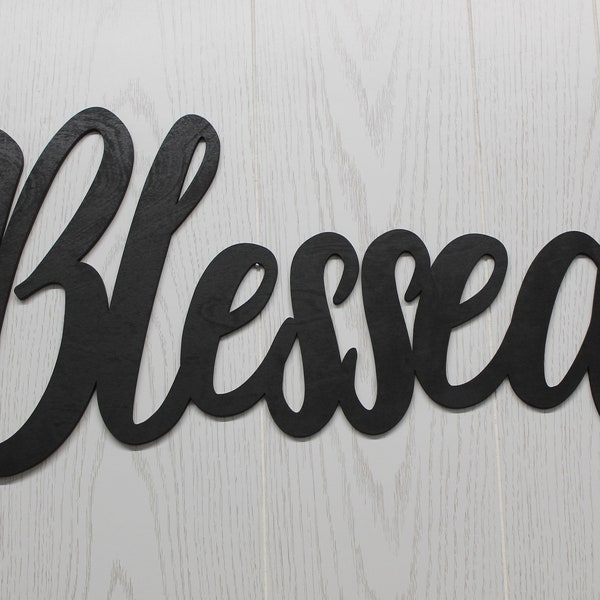 Wooden Blessed Sign - Etsy