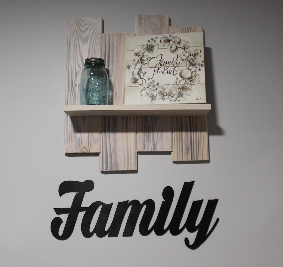Family Wood Cutout, Farmhouse Large Script Sign, Wooden Sign Art, Laser ...