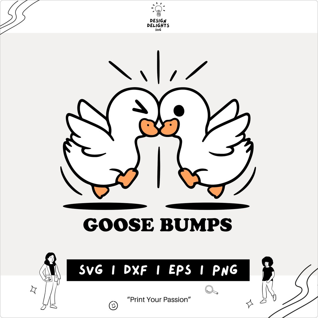 Goosebumps Svg Png, Silly Goose Shirt, Retro Trendy Svg, Aesthetic Svg ...