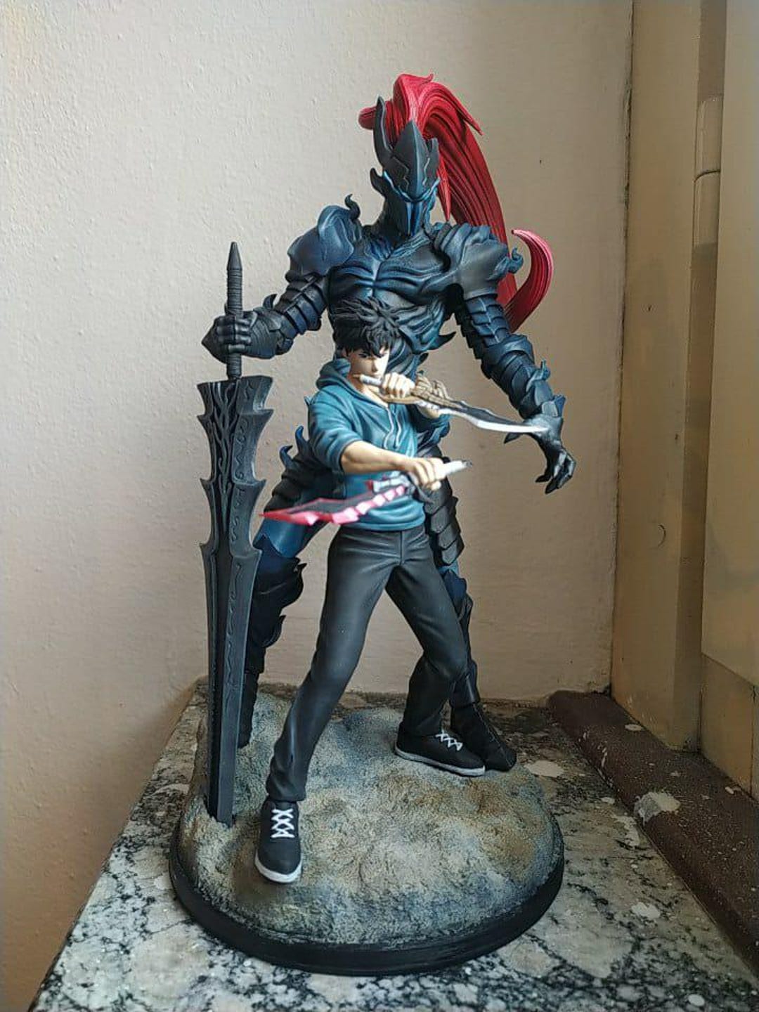 Handmade Diorama Solo Leveling Figure, Anime Manga Display, Sung Jin ...